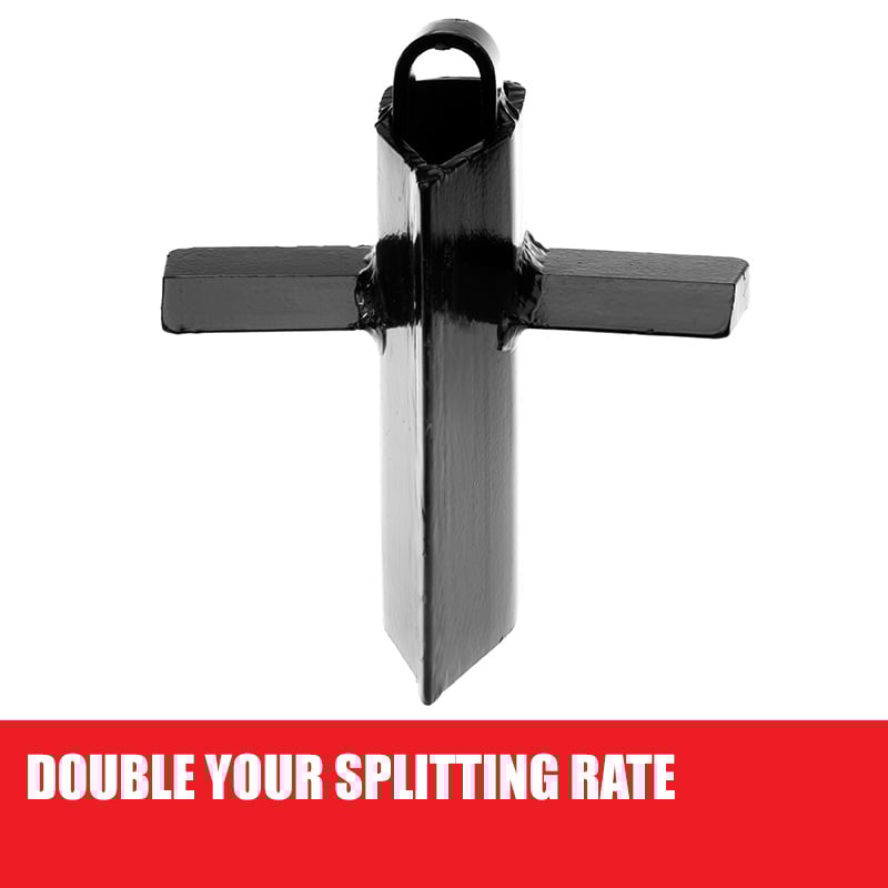 4-WAY SLIP ON HYDRAULIC LOG SPLITTER WOOD WEDGE FIREWOOD CUTTER AXE 12T ...